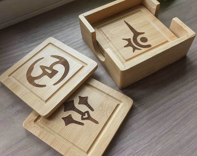 FFXIV Etched Coasters - Etsy
