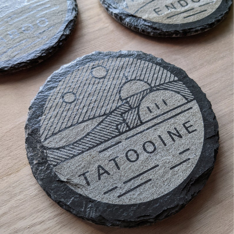 Star Wars Planet Slate Coasters - Etsy