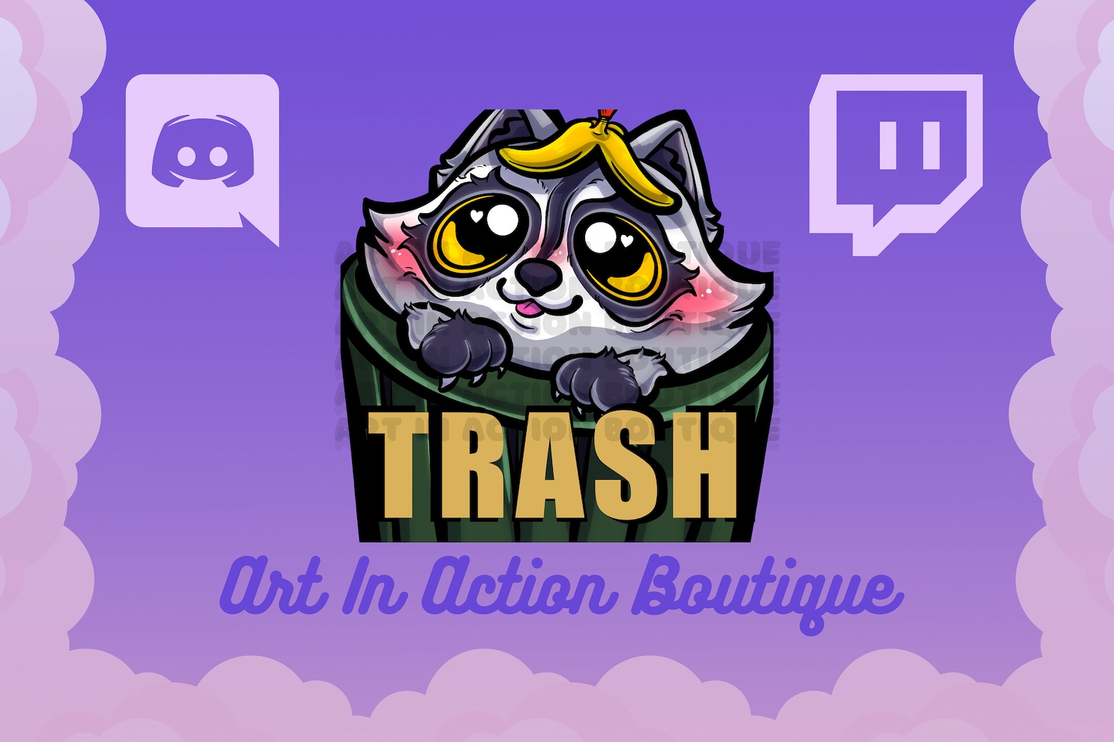 DIGITAL DOWNLOAD Twitch / Discord Trash Raccoon Emote Funny - Etsy