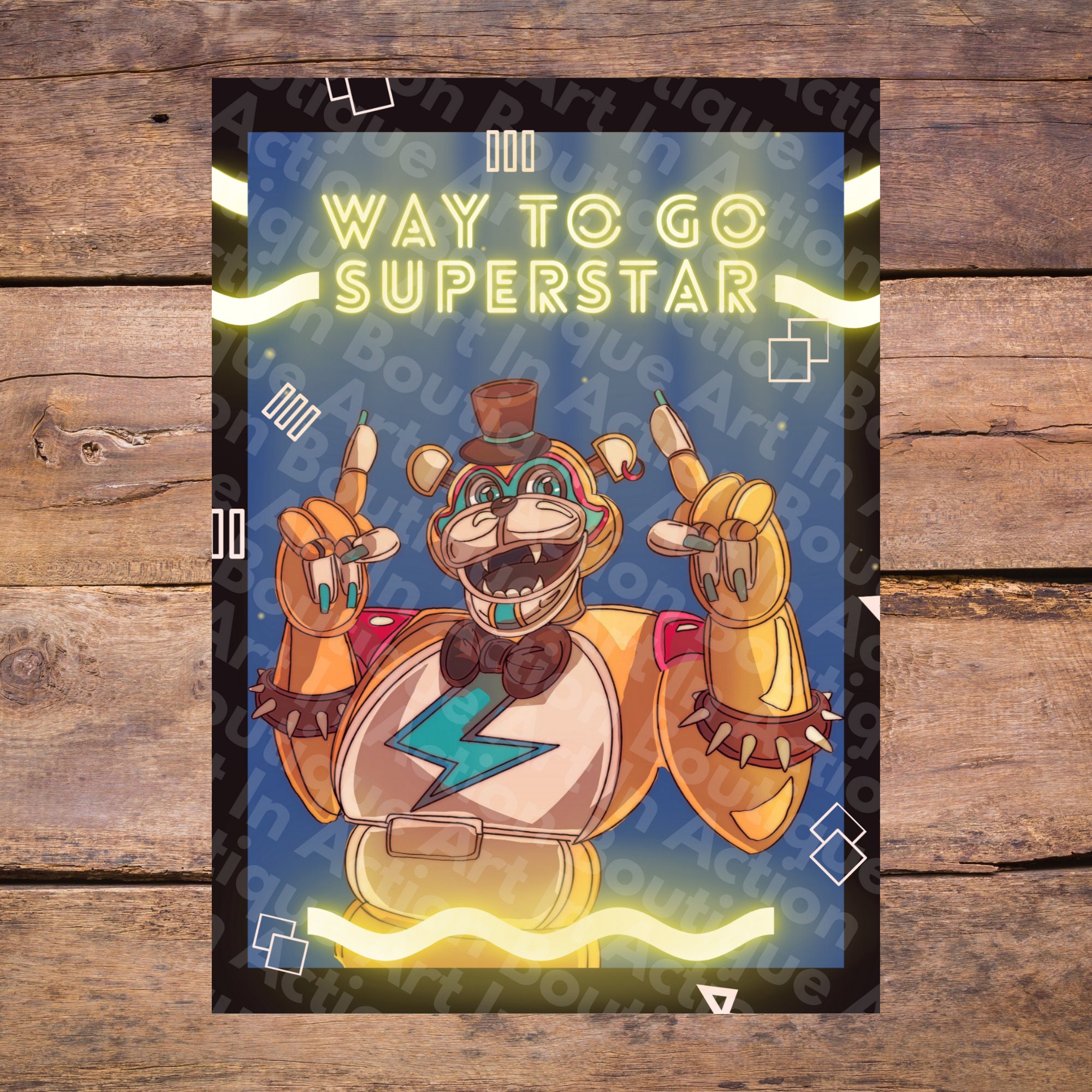 Horror Video Game Animatronic Gamer Card Graduation Card - Etsy