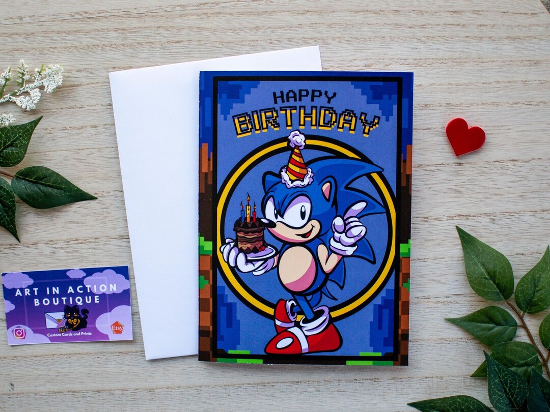 DIGITAL DOWNLOAD Cool Fan Art Funny Nerdy Video Game Animal Speedy Blue ...