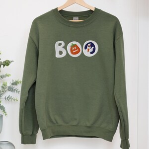 Halloween Embroidered Sweatshirt: Boo Season Cookie Design - Etsy