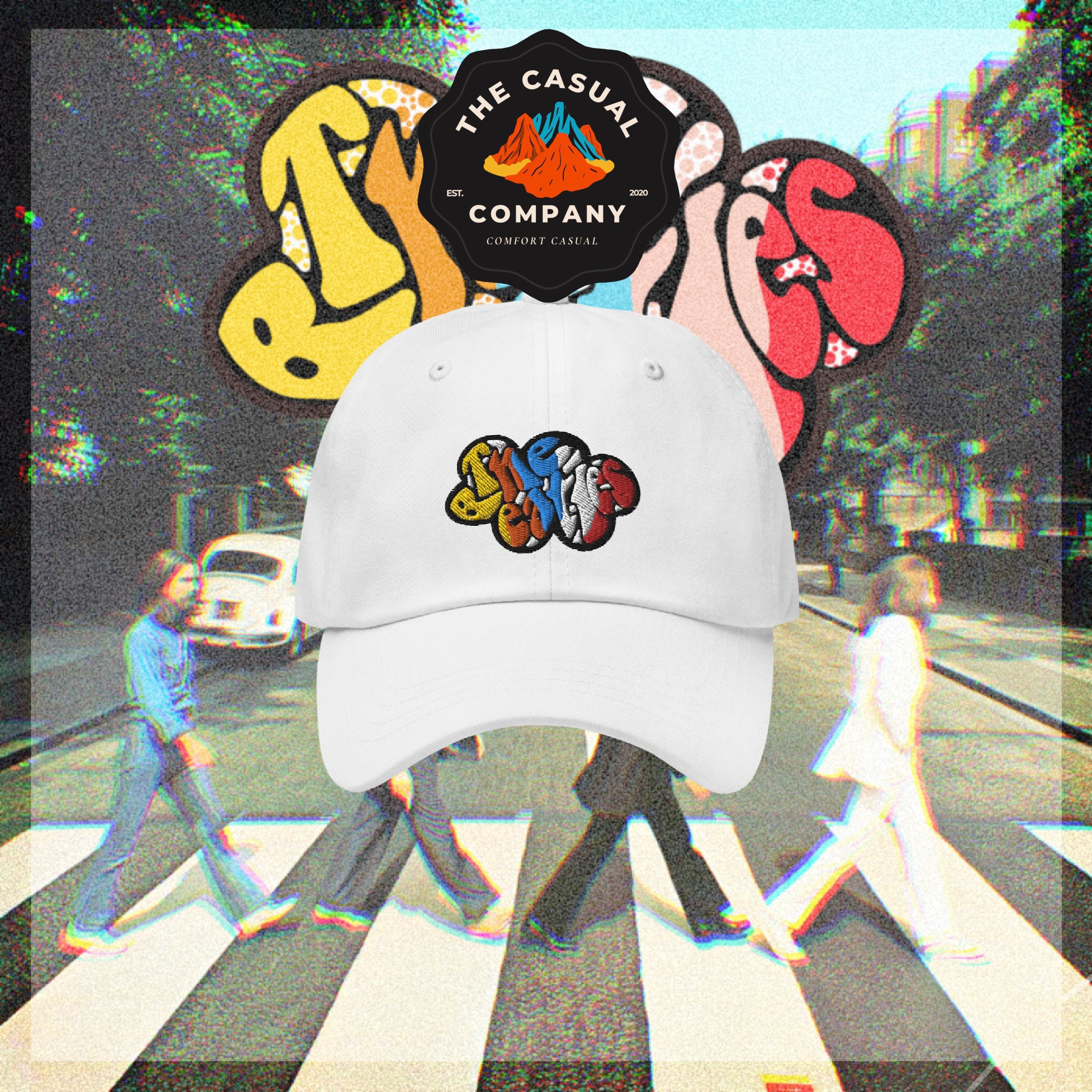 The Beatles Embroidered Hat Embroidered Beatles Dad Hat Vintage Dad Hot ...