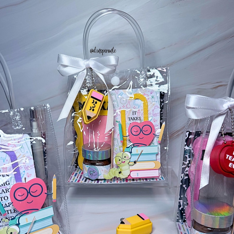 Customizable Teacher Gift Bag Set | Appreciation, End of Year, Back to ...