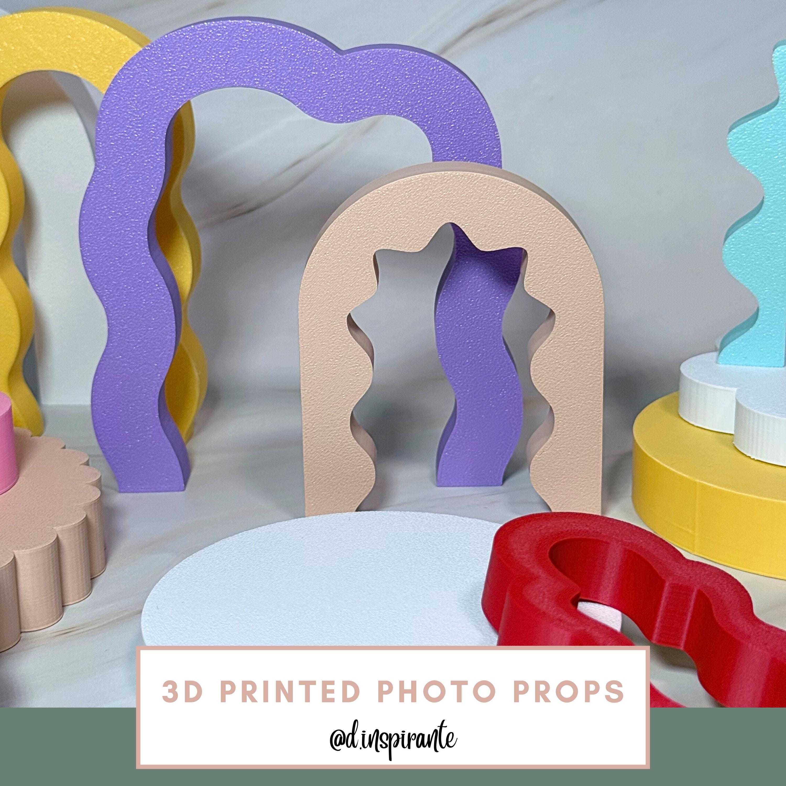 3D Printed Photo Prop for Product Photography | Colorful Display Accent ...
