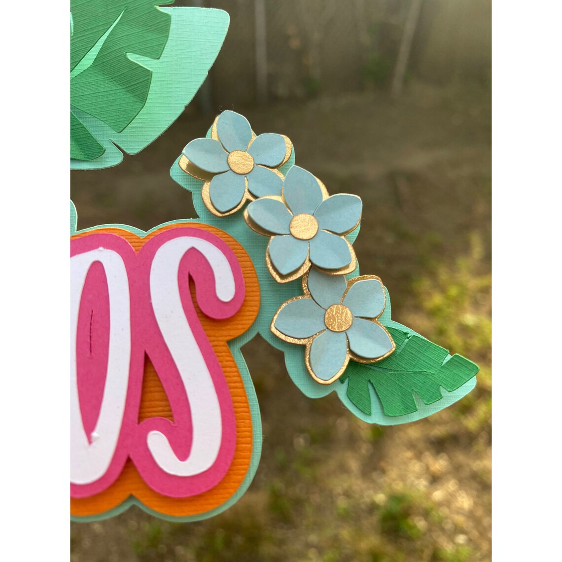 Hawaiian Cake Topper | Aloha Birthday Party Decorations | Hawaiian ...