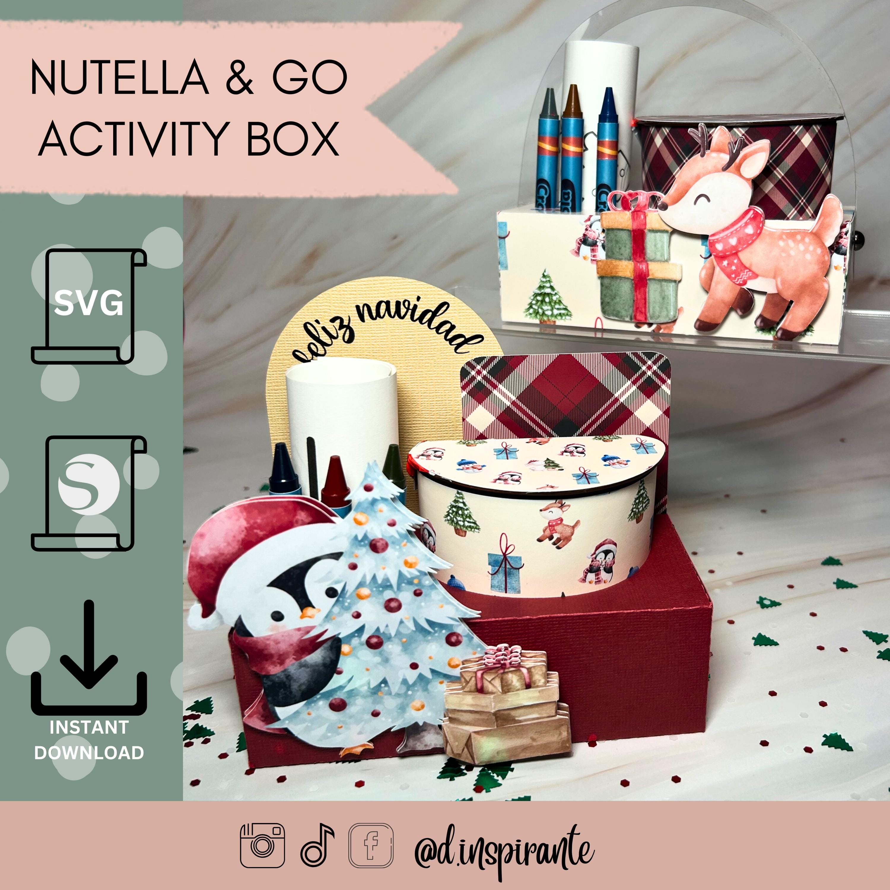 Nutella and Go Template | Nutella & Go Activity Box Template | Nutella ...