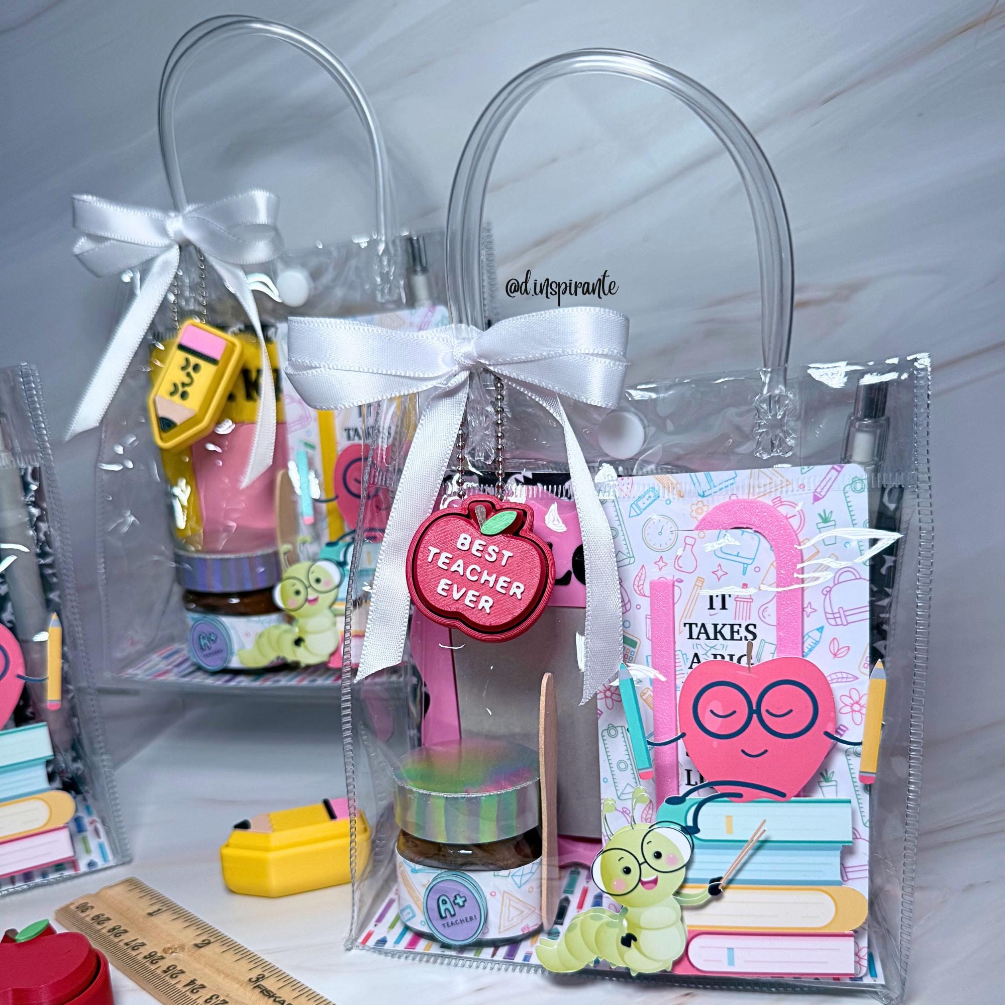 Customizable Teacher Gift Bag Set | Appreciation, End of Year, Back to ...