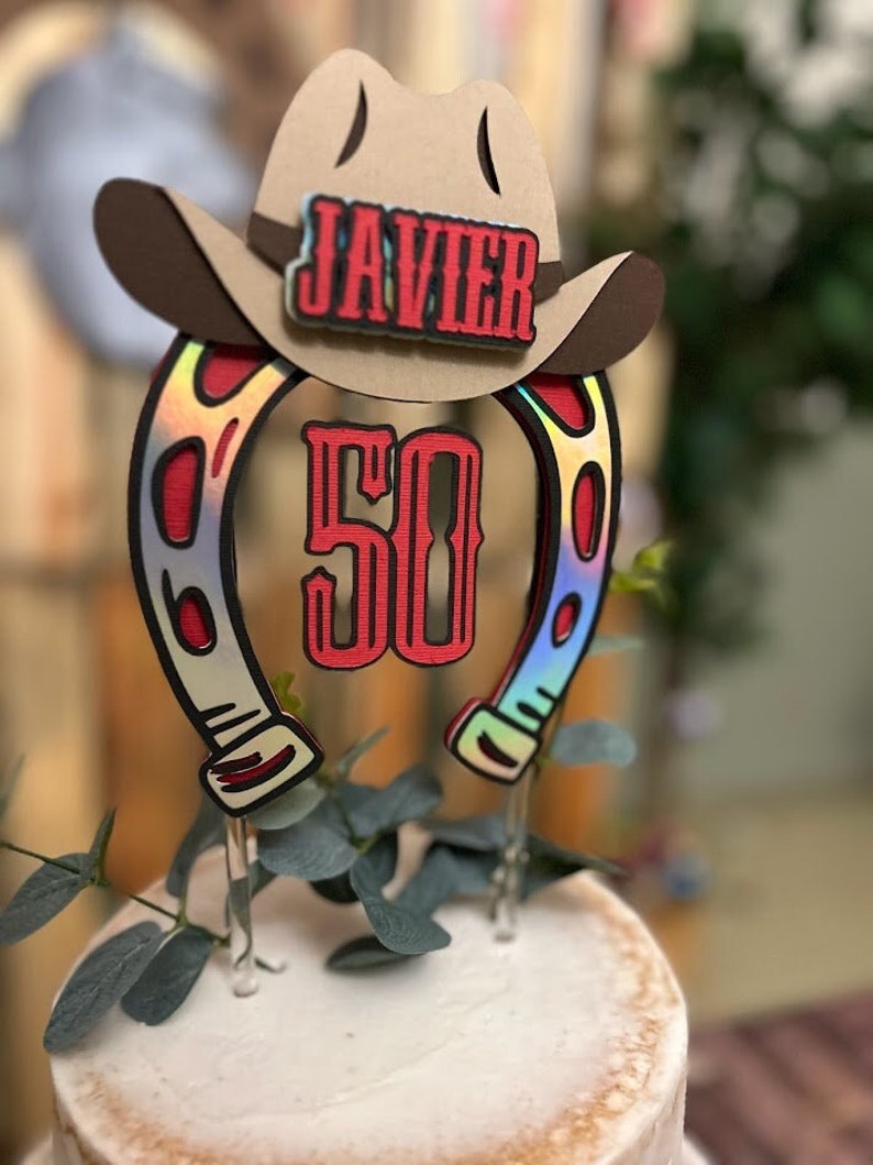 Western Cake Topper | Cowboy Cake Topper | Western Birthday Party ...