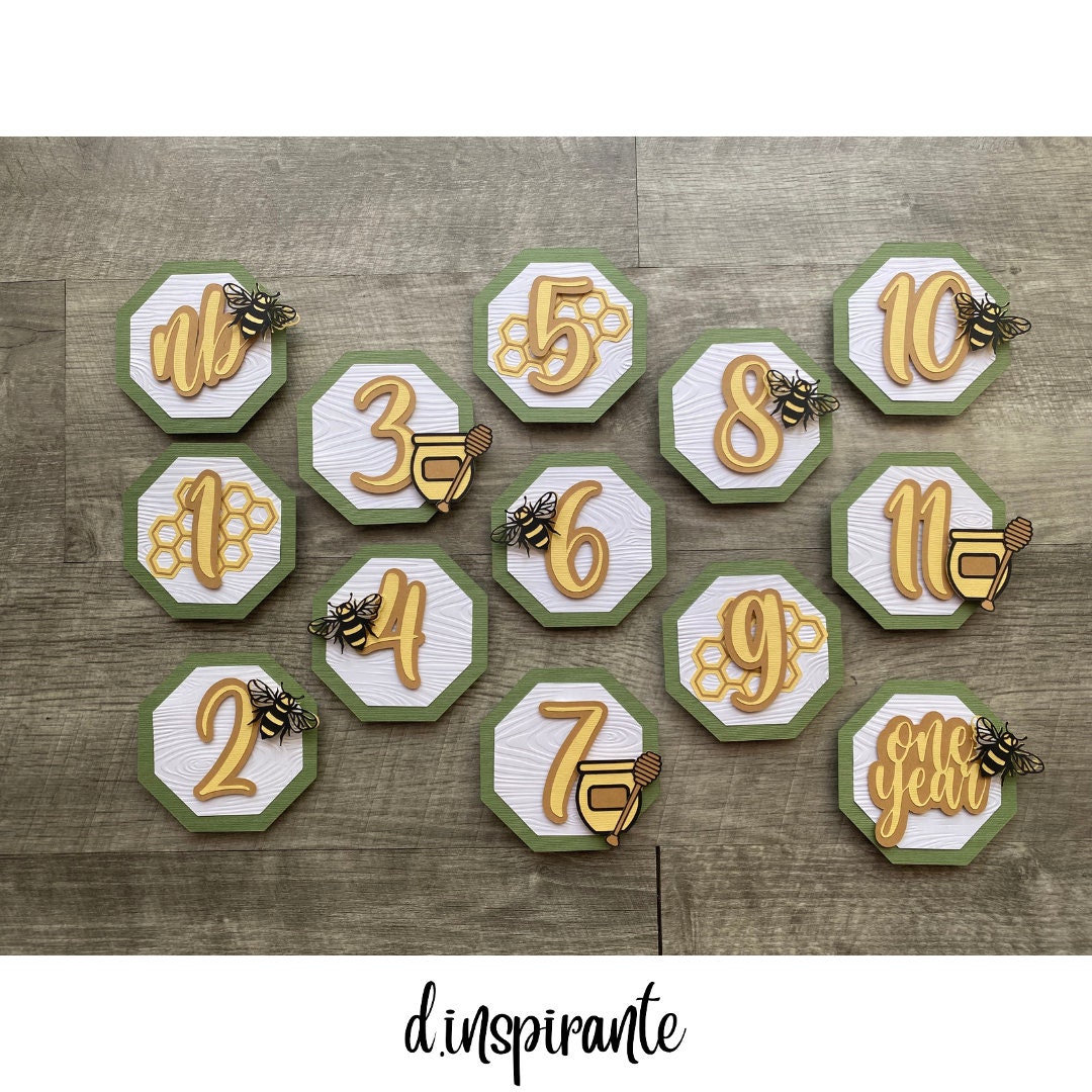 First Bee-day Milestone Banner | First Bee-day Party Decorations | Bee ...