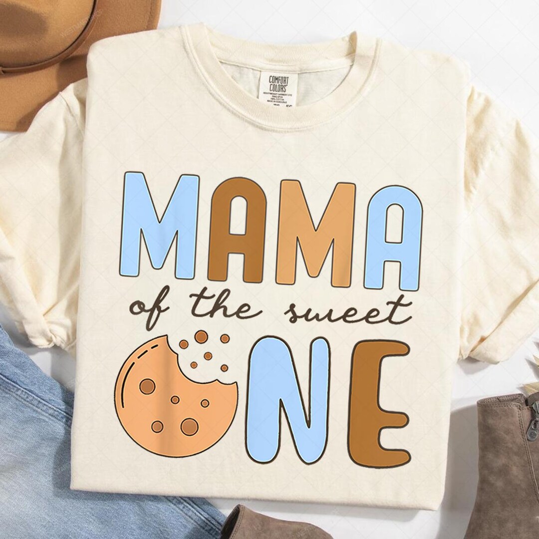 Mama of the Sweet One Cookies and Milk Png, Sweet One Family Matching ...