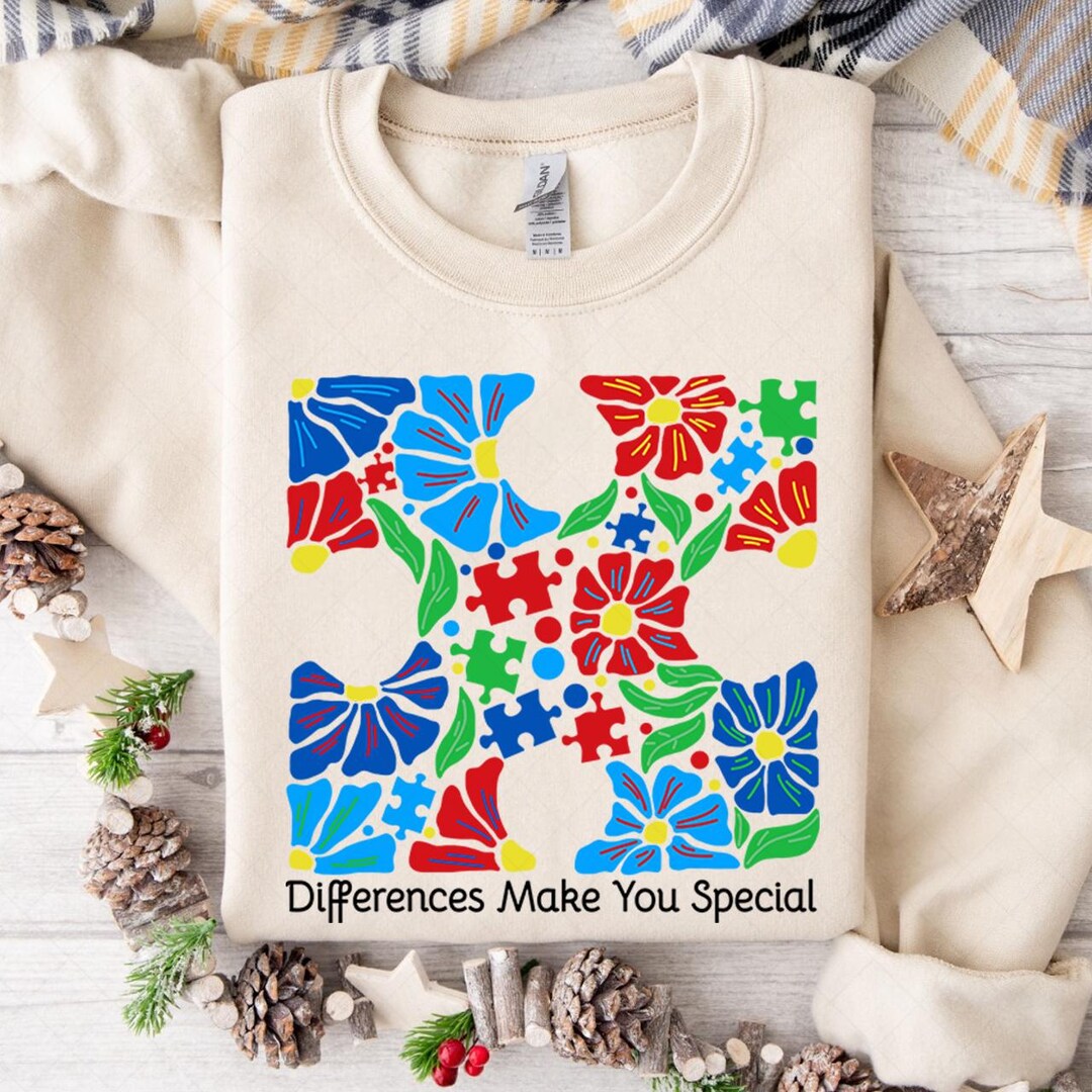 Differences Make You Special Autism Png, Autism Awareness Png, Autism Bow Png, Autism PNG ...