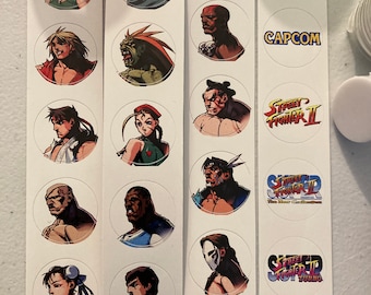Arcade Button Stickers - Etsy
