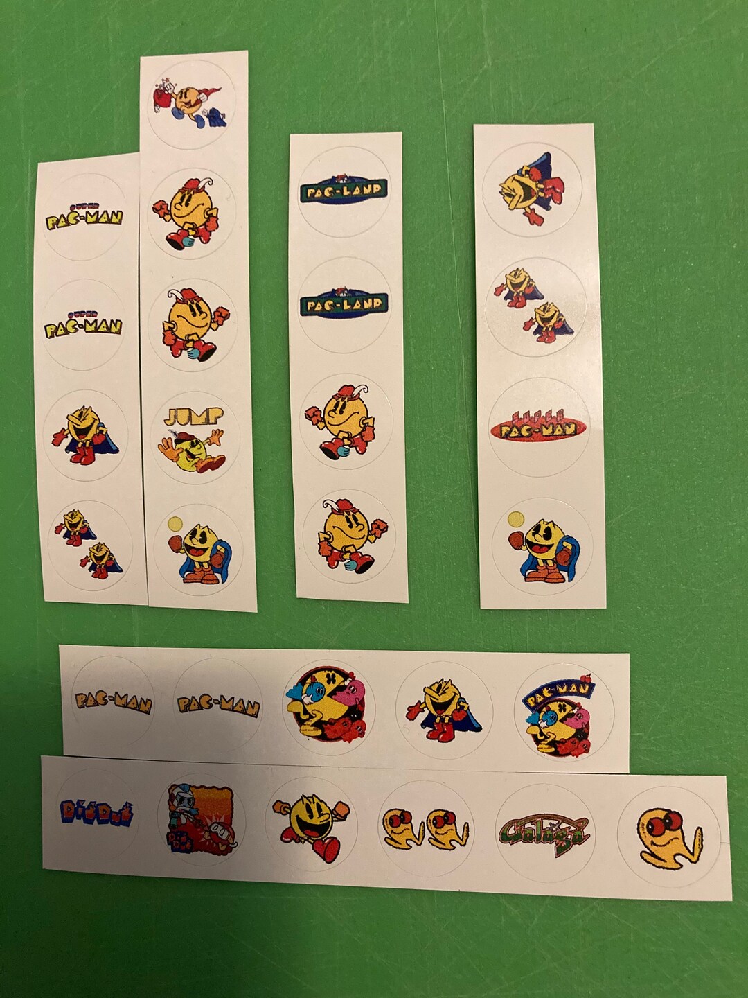 29 Piece Sticker Set Pacman Pac Land Galaga Super Pac Man Digdug Arcade ...