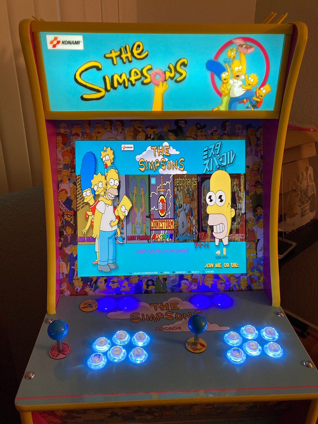 Arcade Button Inserts Stickers the Simpsons Arcade1up Mod - Etsy