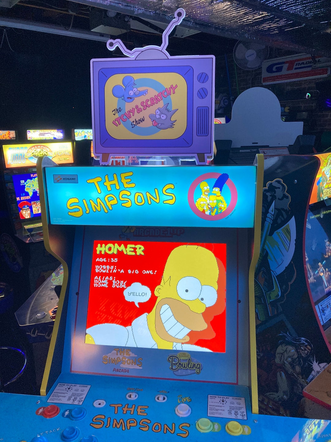 The Simpsons Arcade Toppers Arcade1up - Etsy