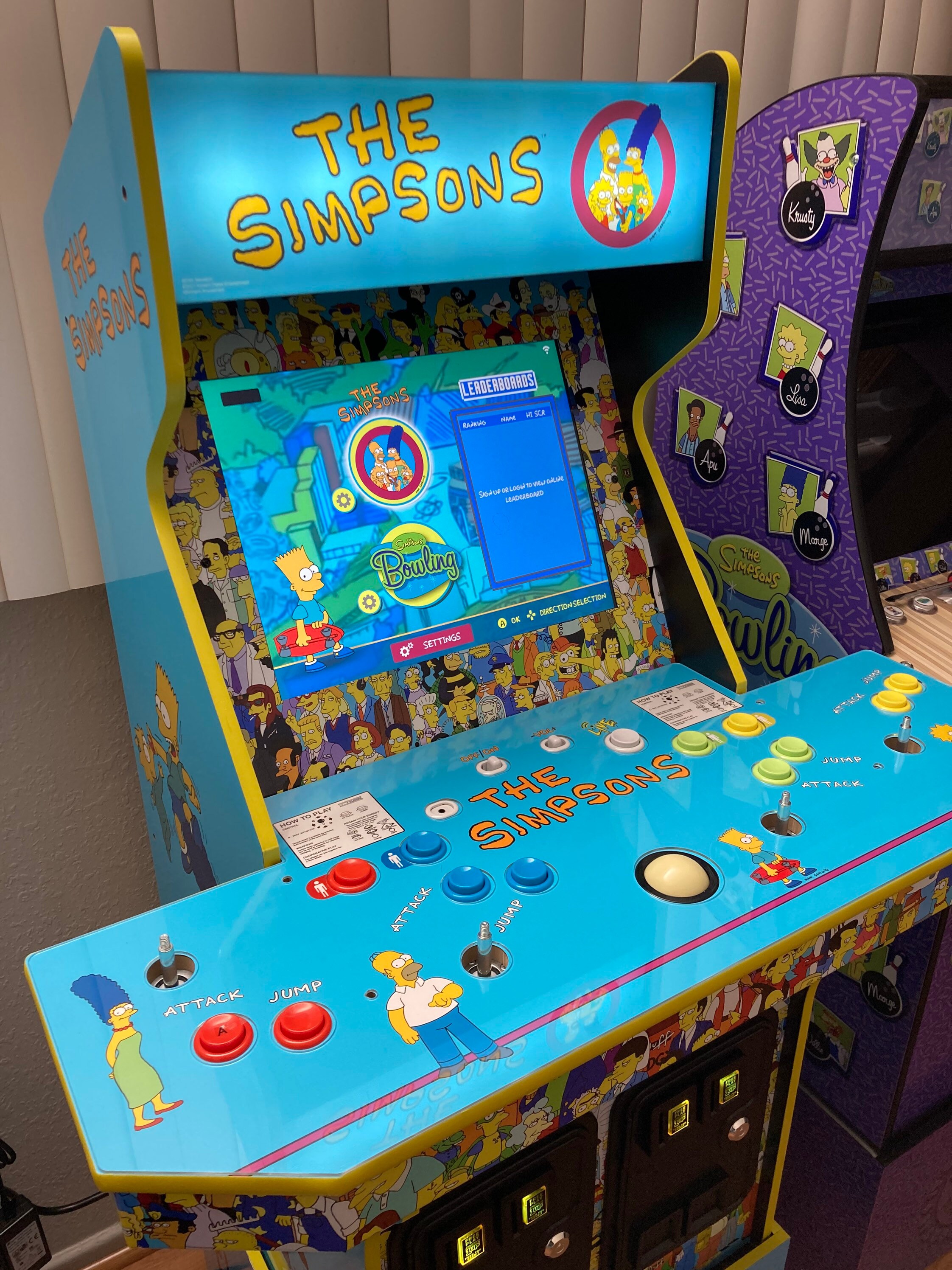 The Simpsons Arcade1up Arcade 1up 5 Piece Front Decal Sticker - Etsy