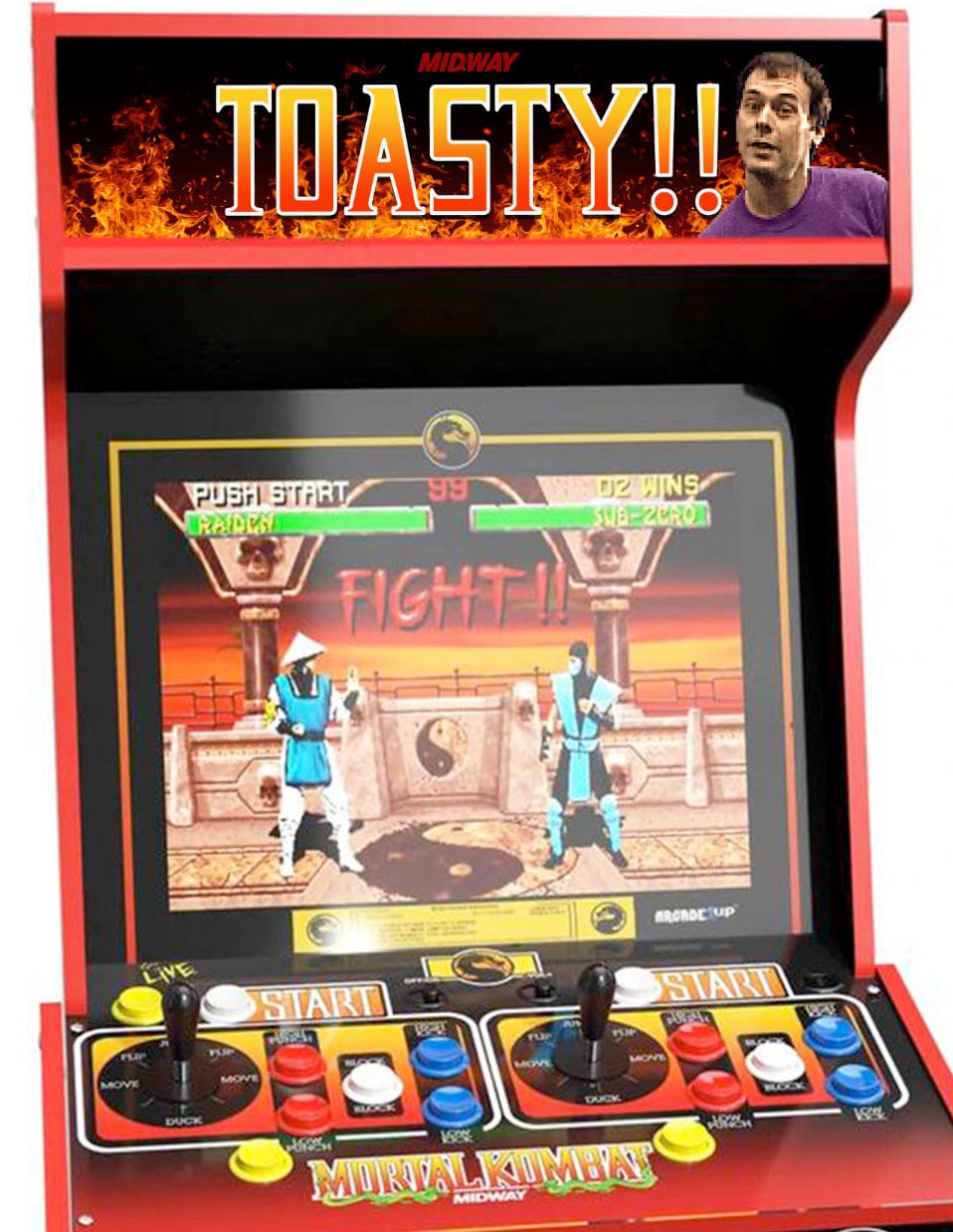 Arcade1up Arcade 1up Mortal Kombat MK 1 30th Anniversary Front Panel 3 ...