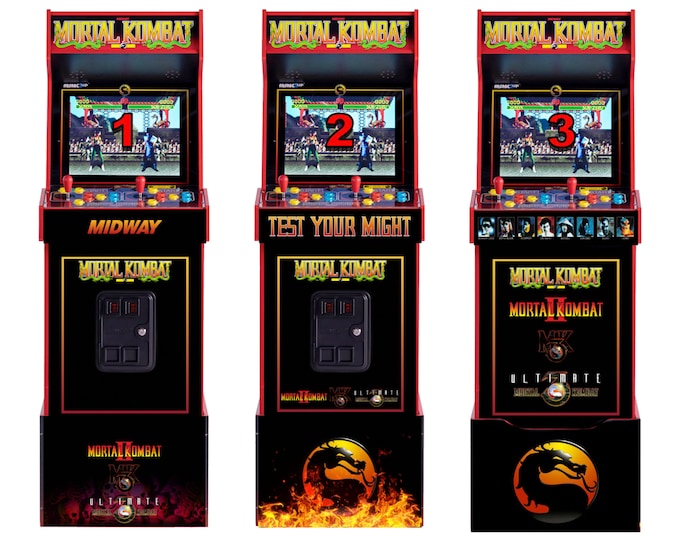 Arcade1up Arcade 1up Mortal Kombat MK 1 30th Anniversary Front Panel 3 ...