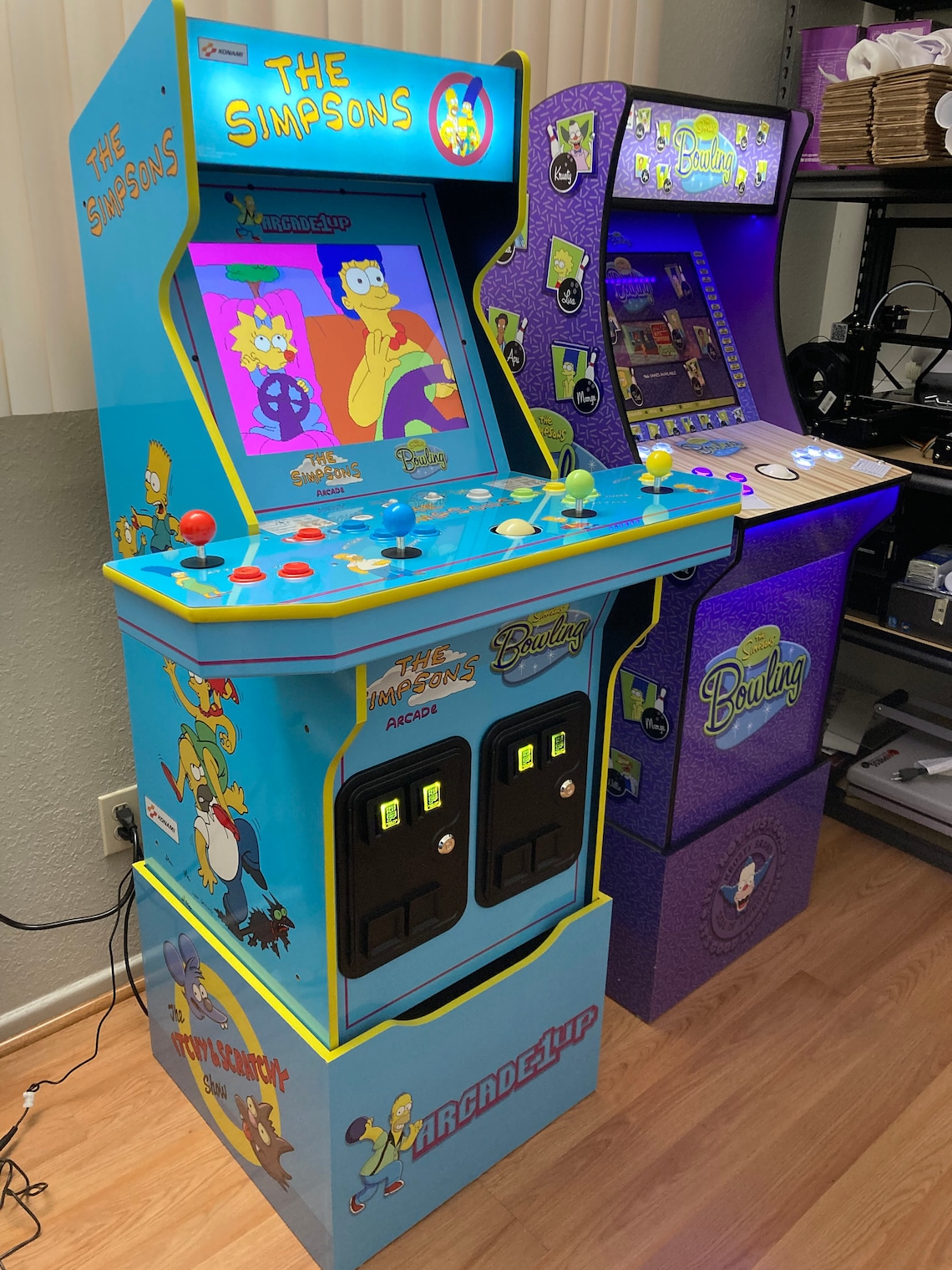 The Simpsons Arcade1up Arcade 1up 5 Piece Front Decal Sticker - Etsy