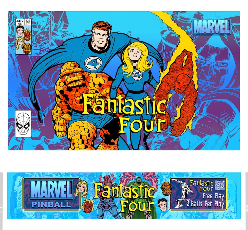 Arcade1up Arcade 1up Pinball Apron and Backglass Artwork - Etsy