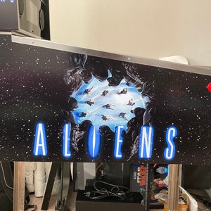 Arcade1up Arcade 1up Pinball Decal Wrap Skin Sticker 8 Piece Set Aliens ...