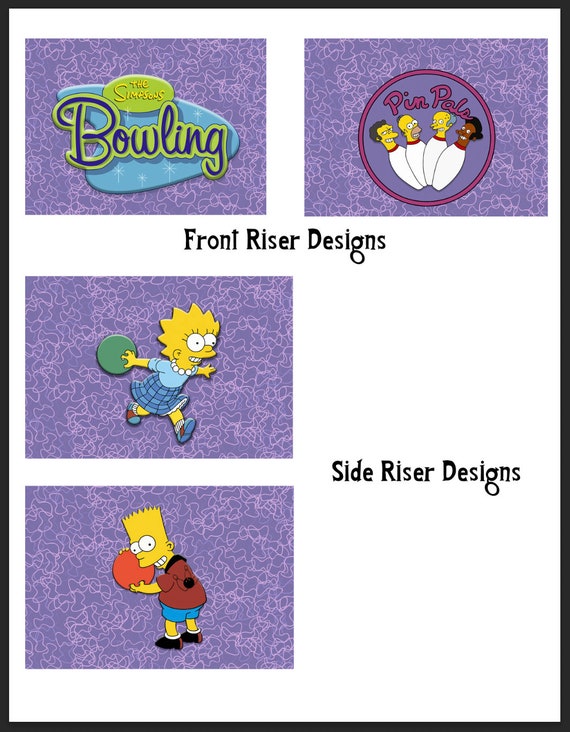 The Simpsons Bowling Arcade1up Arcade 1up 5 Piece Front Decal - Etsy