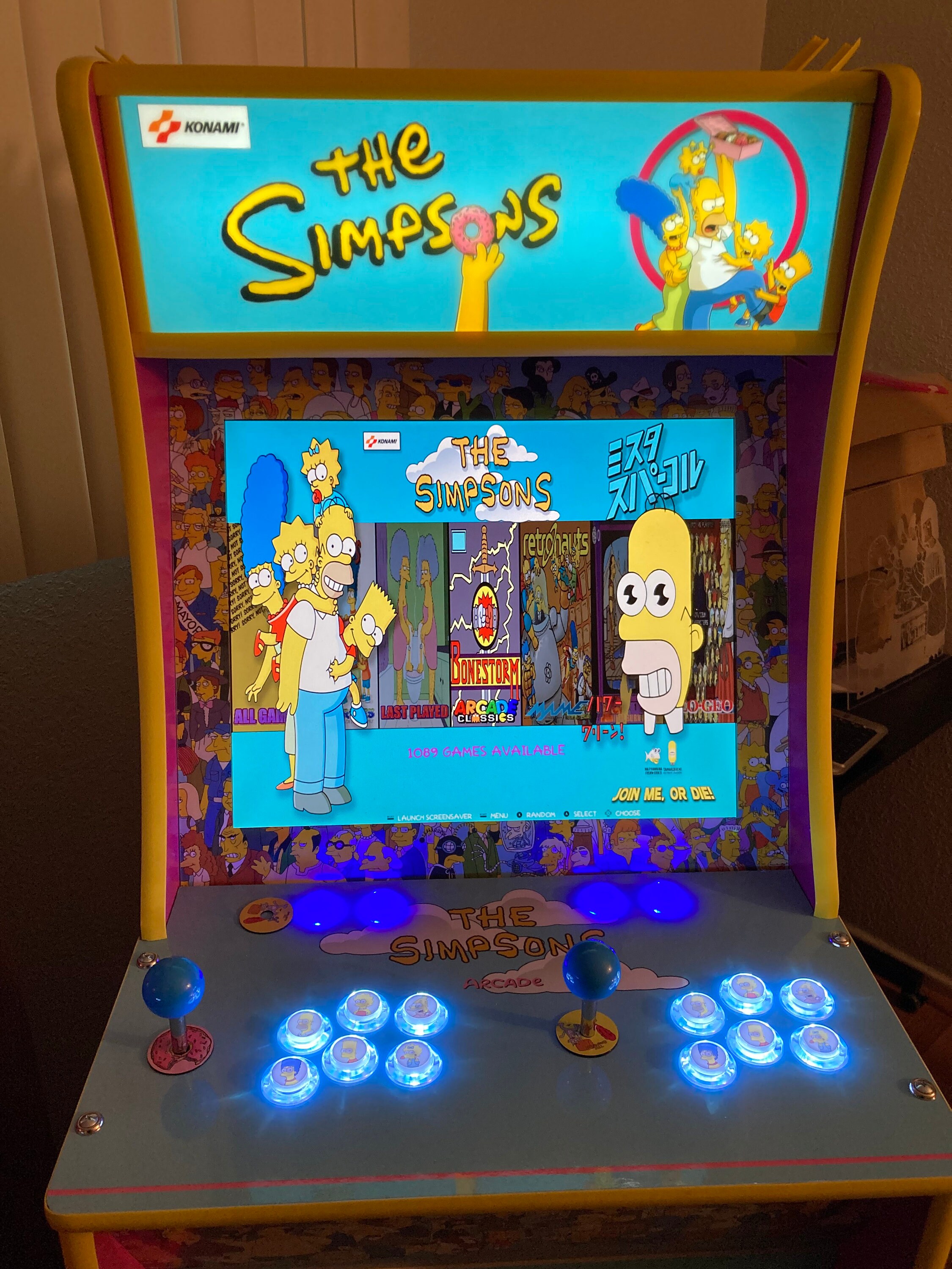 Arcade1up arcade 1up calcomanía gráfica Los Simpsons Mr. - Etsy México