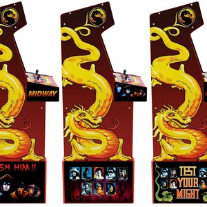 Arcade1up Arcade 1up Mortal Kombat MK 1 30th Anniversary Front Panel 3 ...