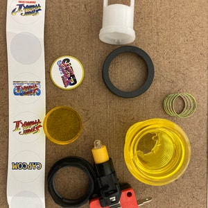 64 Piece Sticker Set Super Mario Arcade1up Arcade 1up Button Inserts ...