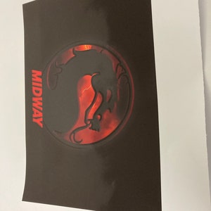 Arcade1up Arcade Mortal Kombat 2 Front Panel 3 Piece Set Sticker Decal ...