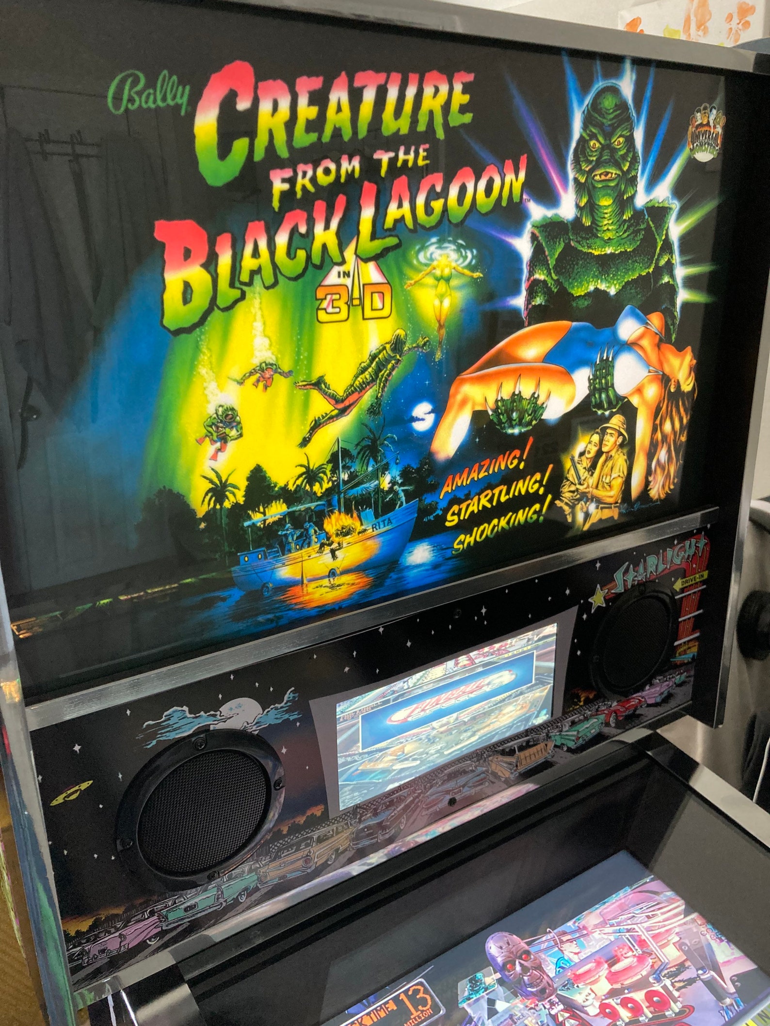 Arcade1up Arcade 1up Pinball Decal Wrap Sticker 8 Piece Set Creature ...