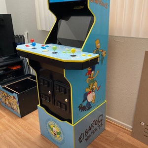 Arcade1up the Simpsons Front Riser Decal Vinyl Sticker Krusty, Simpsons ...