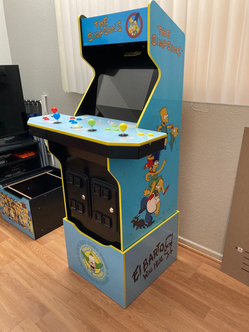 Arcade1up the Simpsons Front Riser Decal Vinyl Sticker Krusty, Simpsons ...