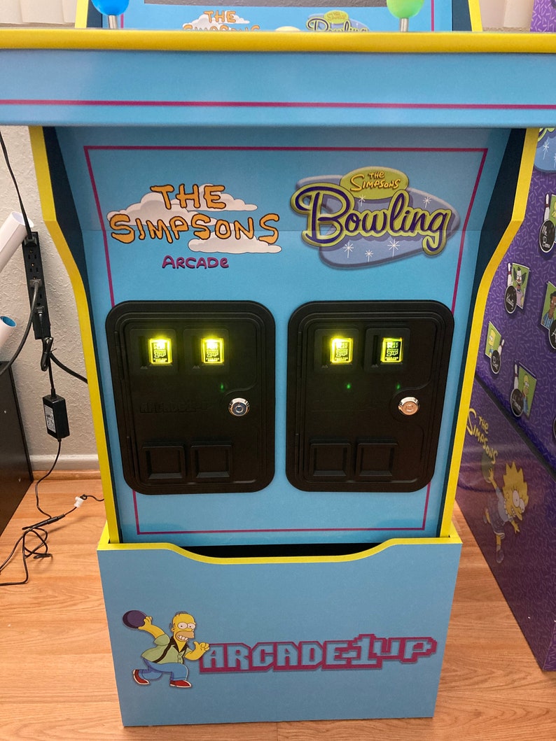 The Simpsons Arcade1up Arcade 1up 5 Piece Front Decal Sticker - Etsy