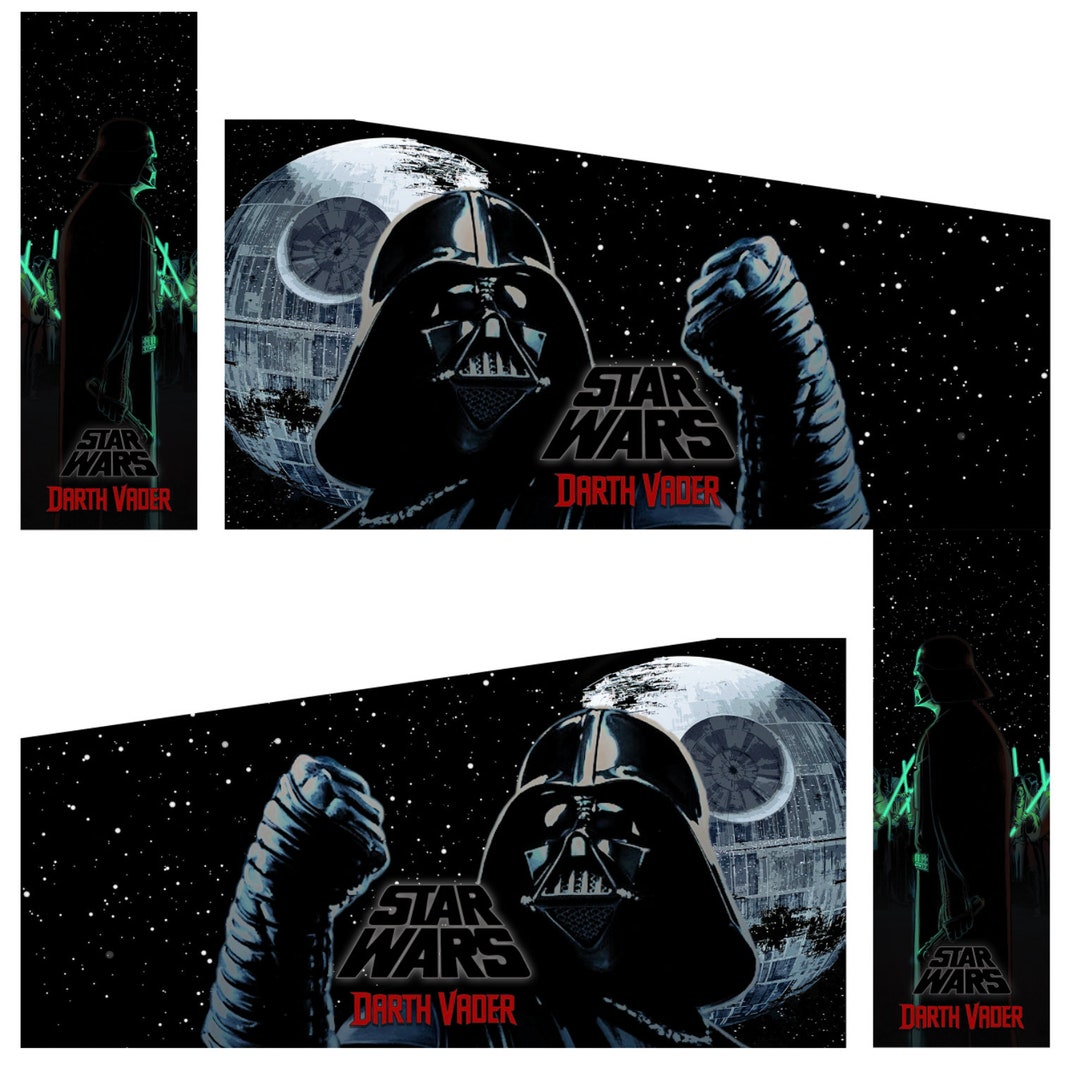 Arcade1up Arcade 1up Pinball Decal Wrap Sticker 8 Piece Set Darth Vader ...