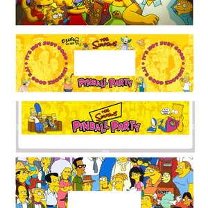 Arcade1up Arcade 1up Pinball Decal Wrap Sticker 8 Piece Set the ...