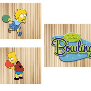 The Simpsons Bowling Arcade1up Arcade 1up 8 Piece Decal Sticker Set - Etsy