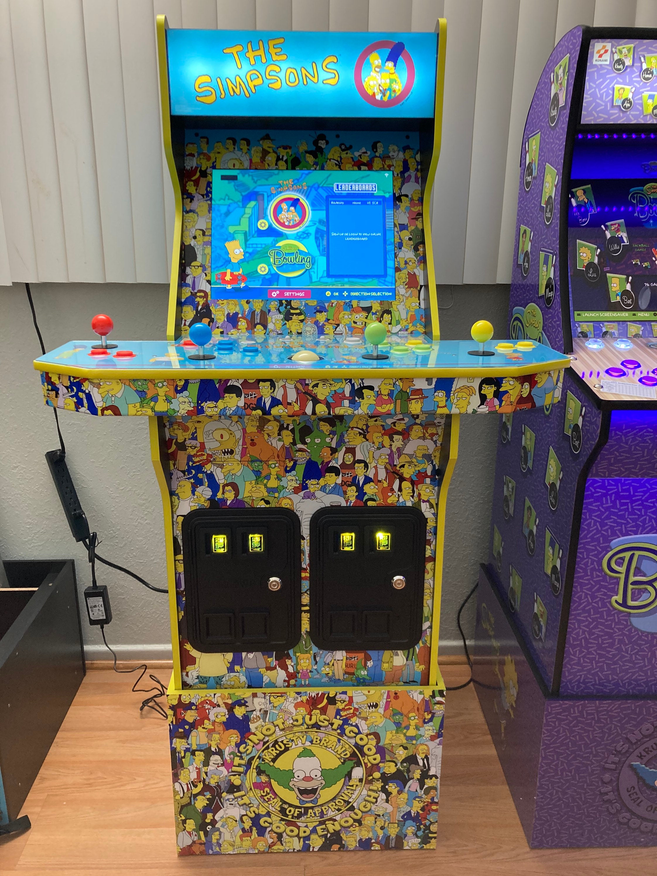 The Simpsons Arcade1up Arcade 1up 5 Piece Front Decal Sticker - Etsy