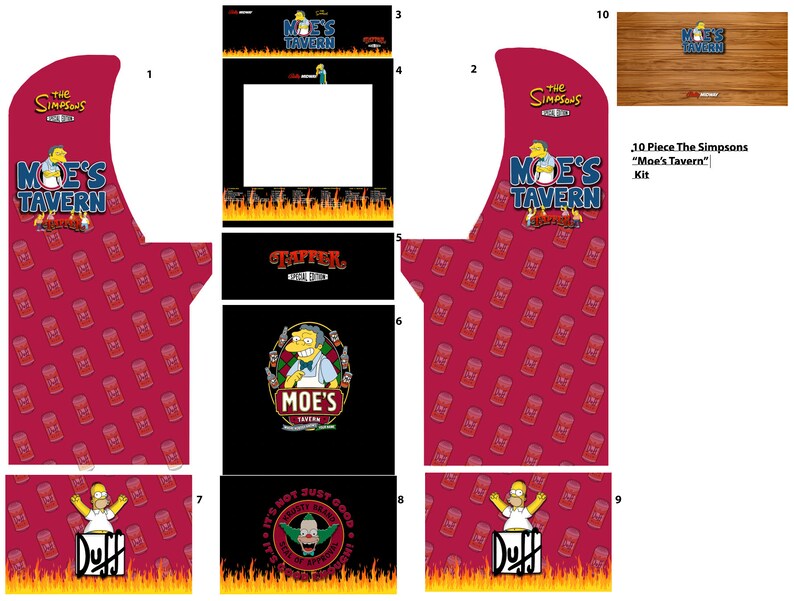 Arcade1up Arcade 1up Graphic Decal the Simpsons Mr. Sparkle, Leftorium ...