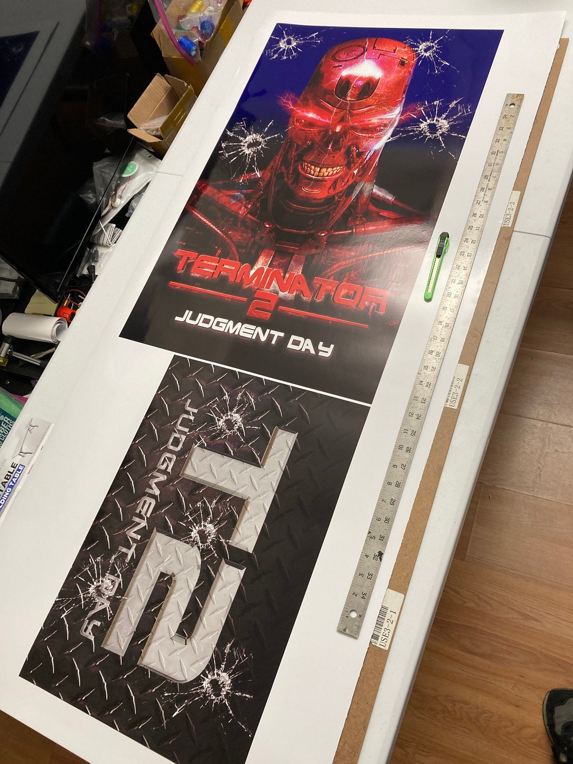 T2 Terminator Judgment Day Front Decal Sticker for the Arcade1up Arcade ...