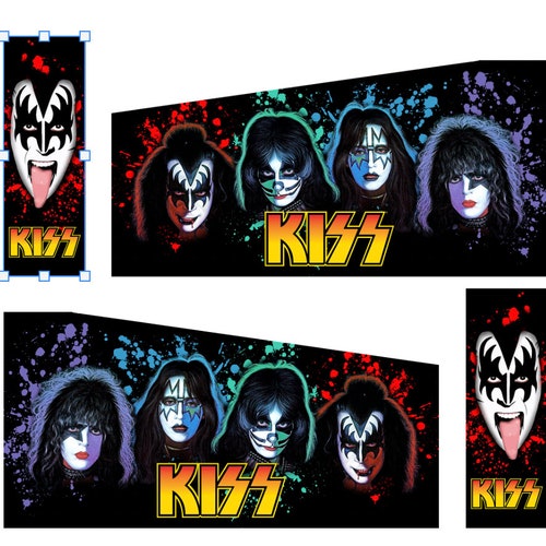 Arcade1up Arcade 1up Pinball Decal Wrap Sticker 8 Piece Set - Etsy