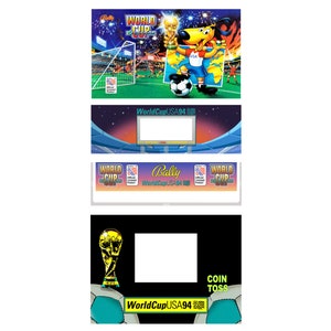 Arcade1up Arcade 1up Pinball Decal Wrap Sticker 8 Piece Set World Cup ...