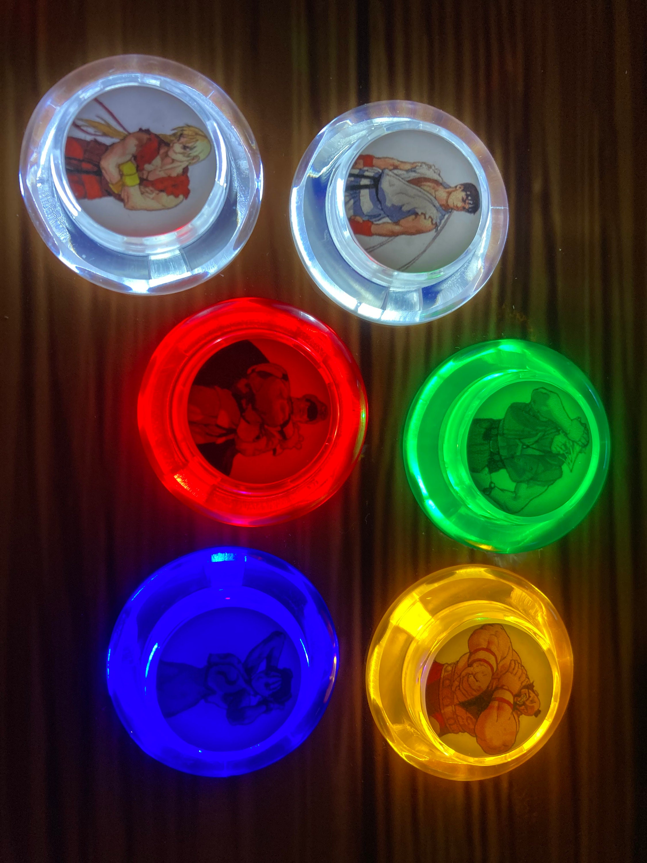 Arcade Button Inserts Stickers X-men Vs Street Fighter | Etsy