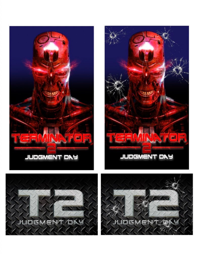 T2 Terminator Judgment Day Front Decal Sticker for the Arcade1up Arcade ...