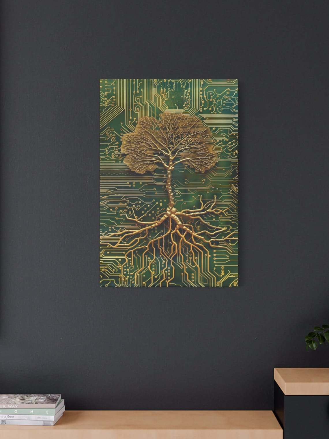 Circuit Board Art: Circuit Board Tree, Circuit Board Artwork, Printable ...
