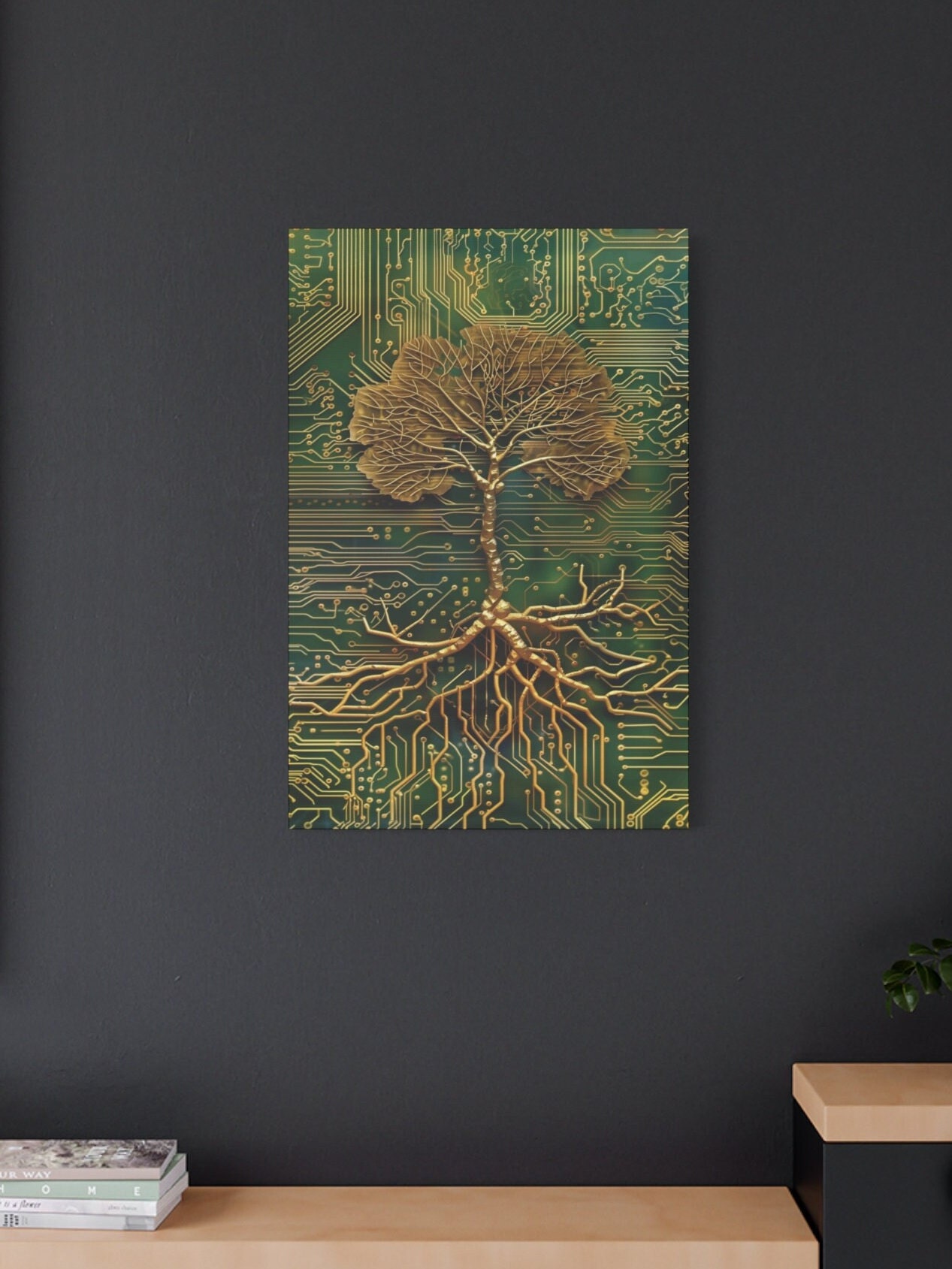 Circuit Board Art: Circuit Board Tree, Circuit Board Artwork, Printable ...