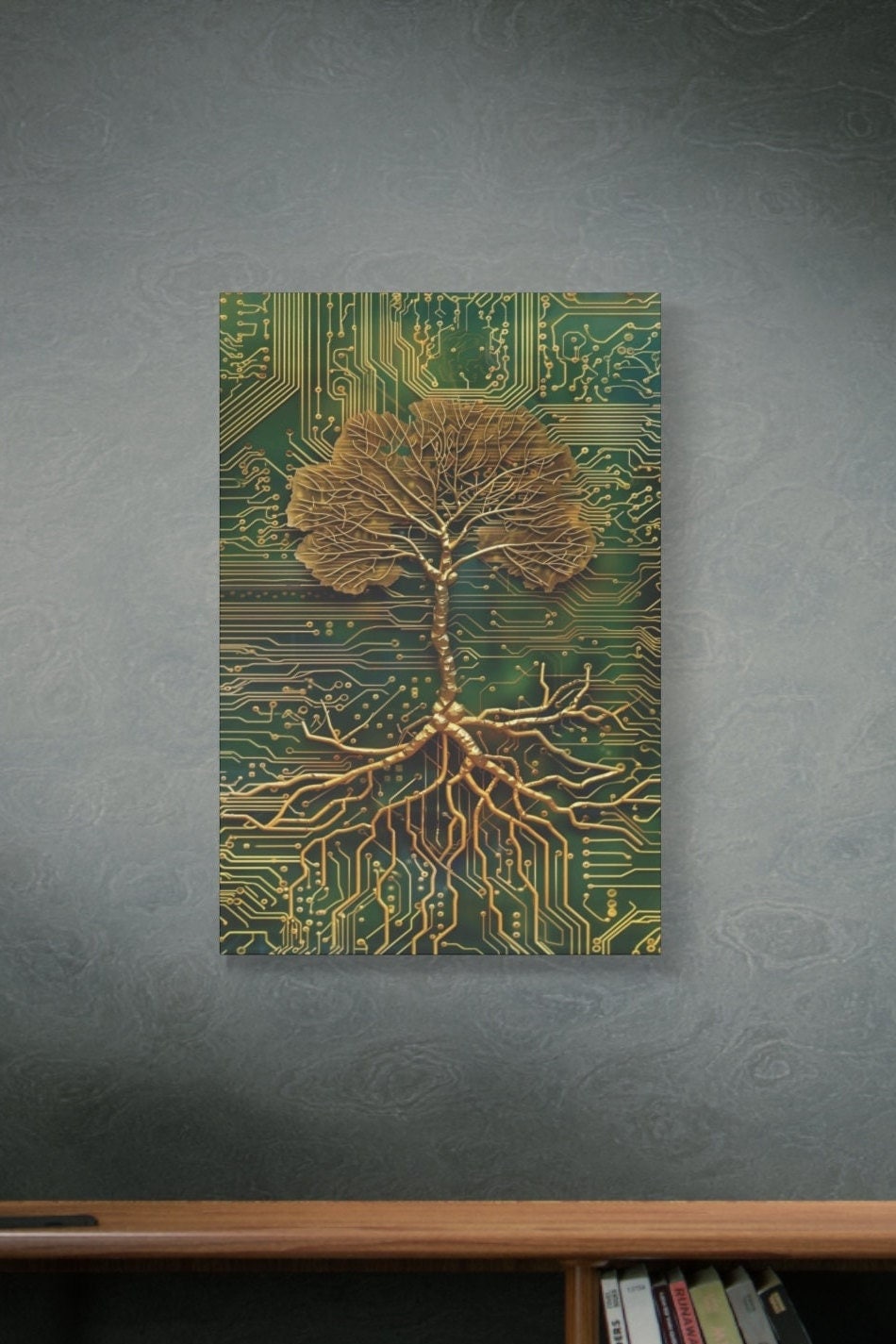 Circuit Board Art: Circuit Board Tree, Circuit Board Artwork, Printable ...