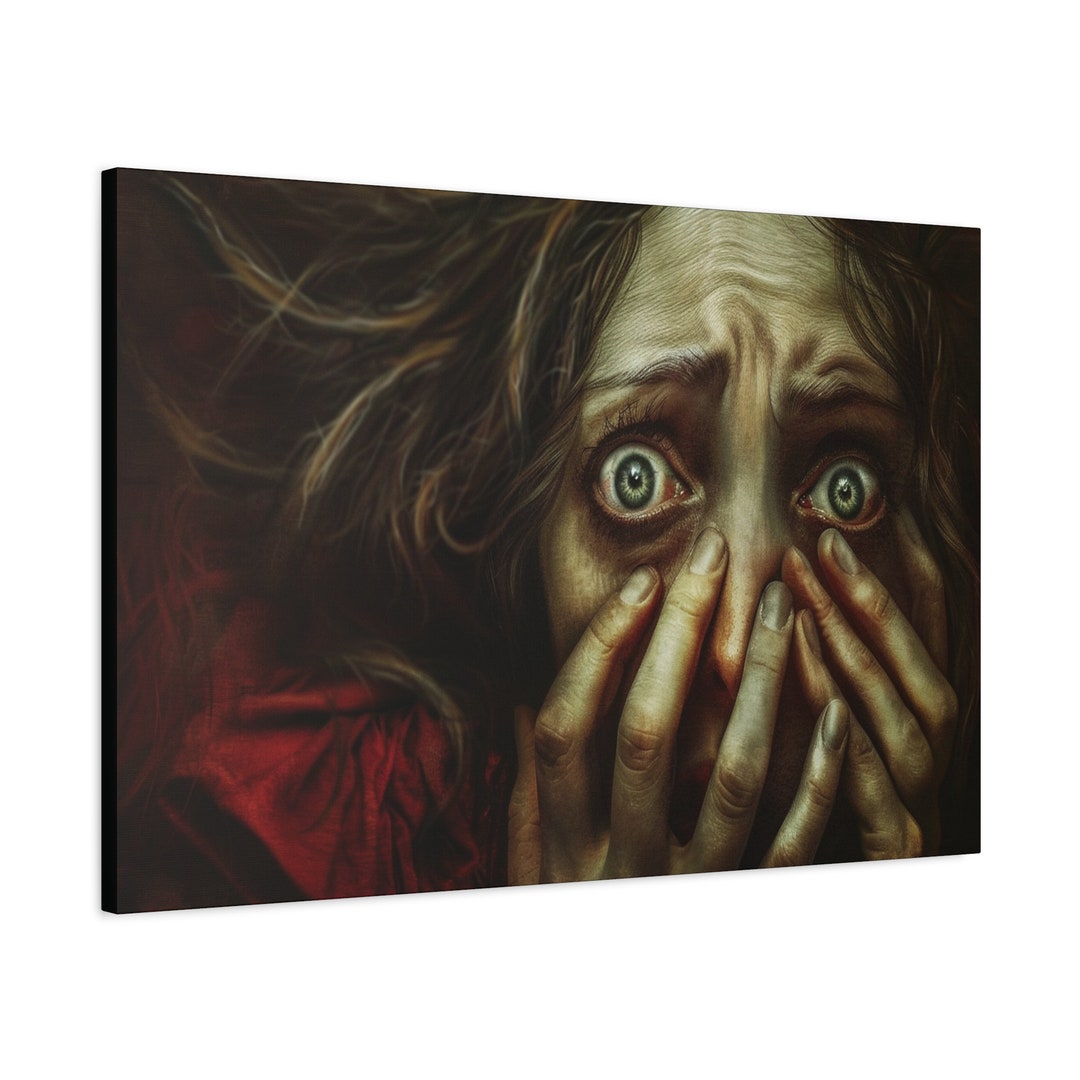 Abstract Art Origin: Scared, Dark Art, Home Decor, Office Decor, Wall ...