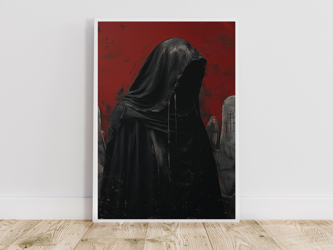 Grim Reaper Poster, Dark Art, Gothic Home Decor, Art Print, Office ...